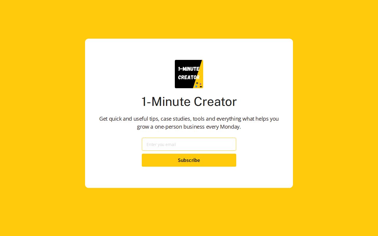 1-Minute Creator